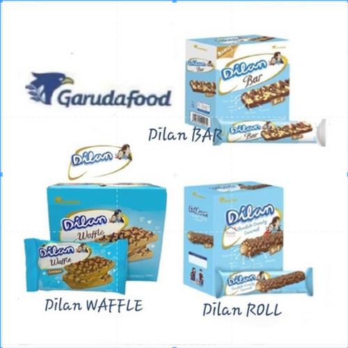 Jual Dilan Chocolate Crunchy Caramel Wafer roll coklat Cemilan Kekinian ...