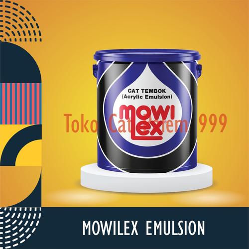 Jual Cat Tembok Interior MOWILEX EMULSION warna Putih E100 2.5 Liter ...