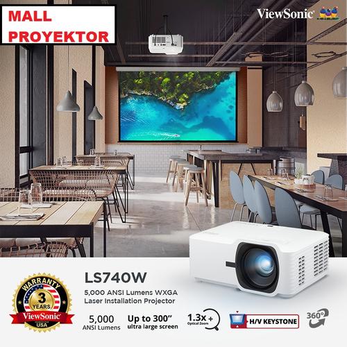 Jual Proyektor Viewsonic LS740W 5,000 ANSI Lumens WXGA Laser ...