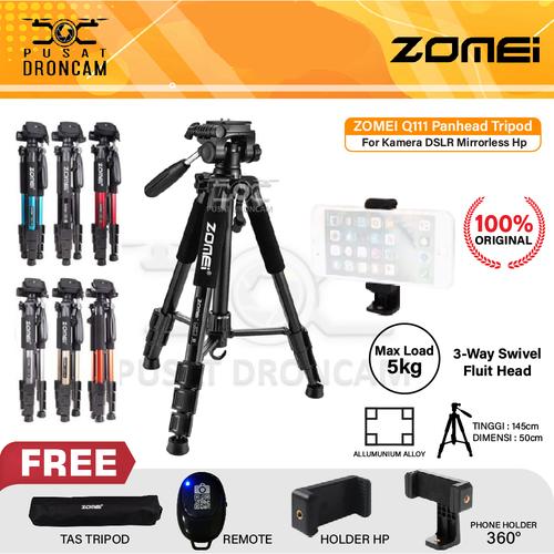 Jual TRAVEL TRIPOD ZOMEI Q111 CAMERA DSLR MIRRORLESS PORTABLE TRIPOT Q ...