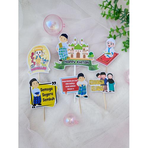 Jual JT Khitan / Khitanan Mini Topper Cake Birthday Hiasan Kue Ulang ...