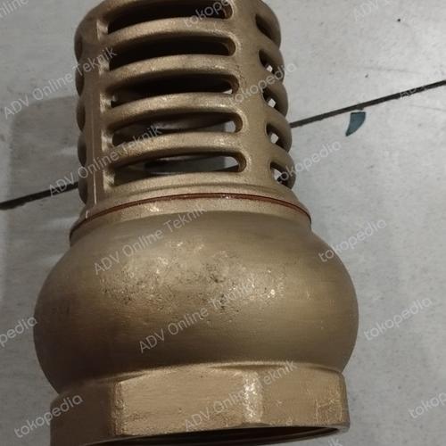 Jual foot valve brass kuningan drat 4 " inch / foot valve gentong ...
