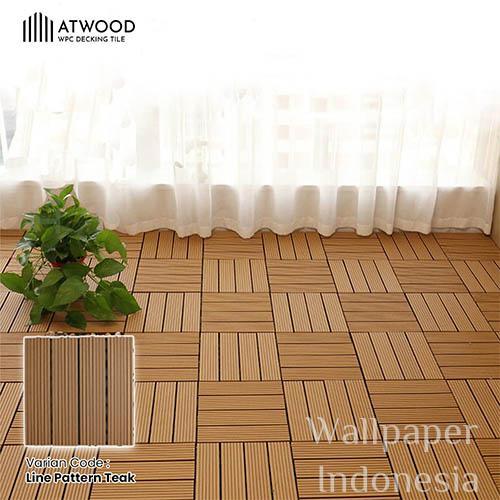 Jual Decking tile wpc lantai kayu bongkar pasang | ubin | taman - stone ...