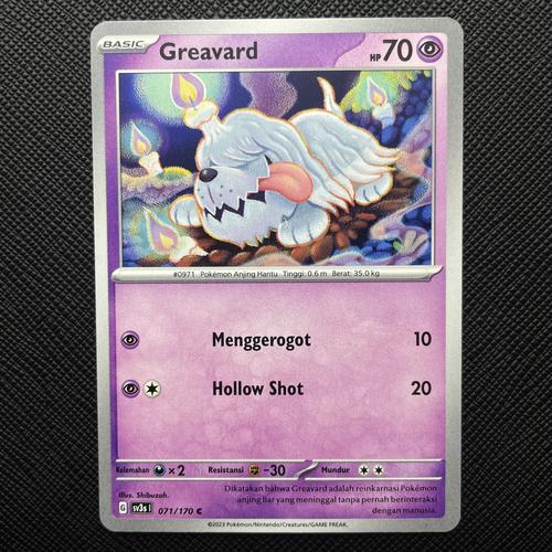 Jual Greavard B sv3s kilau hitam kartu pokemon indonesia TCG card ...