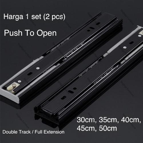 Jual 1 SET Rel Laci Push To Open Double Track / Full Extension Push ...