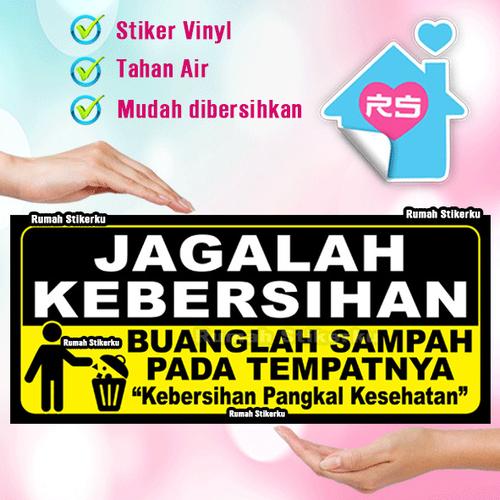 Jual Stiker Jagalah Kebersihan - Kota Surabaya - Rumah Stickers | Tokopedia