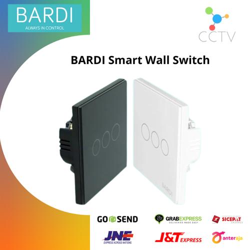 Jual BARDI Smart Wall Switch EU3 Gang PUTIH Saklar WiFi Touch Sentuh ...