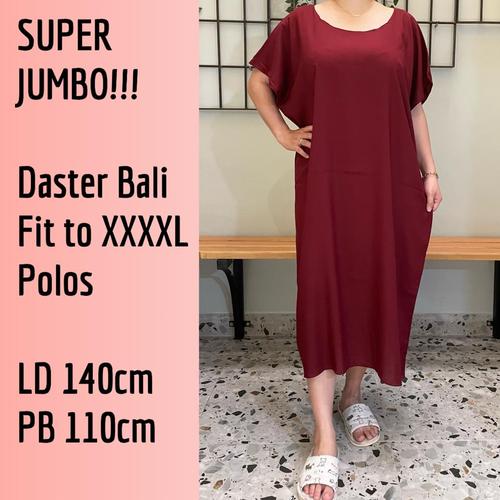 Jual DASTER BALI SUPER JUMBO MOTIF POLOS FIT TO 4XL - dusty pink ...