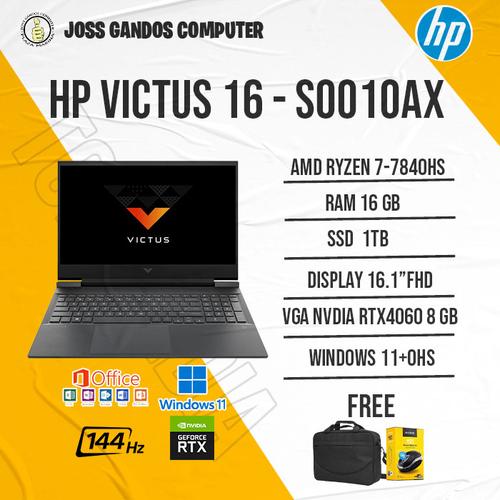 Jual HP VICTUS 16-S0010AX/RYZEN 7-7840HS/RAM 16GB/SSD 1TB/WIN11/RTX4060 ...