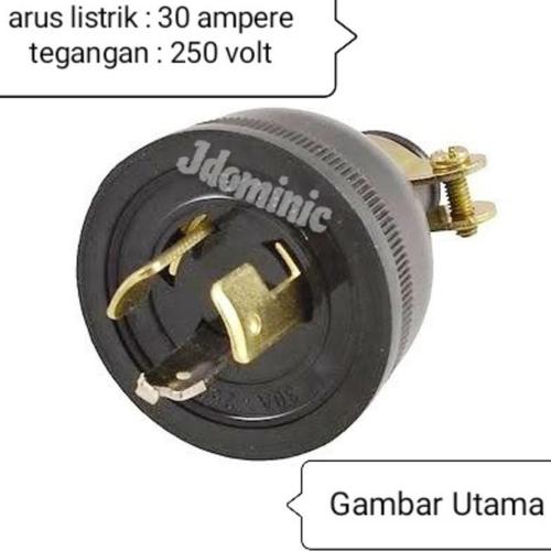 Jual / Steker genset listrik colokan kaki tiga - AC plug locking generator - Jakarta Timur ...