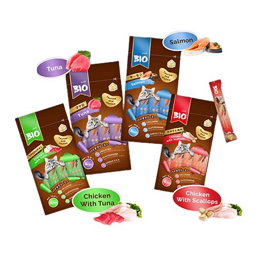 Jual Snack Kucing BIO CREAMY 15g x 4pc Cemilan Kucing Bio Creamy ...