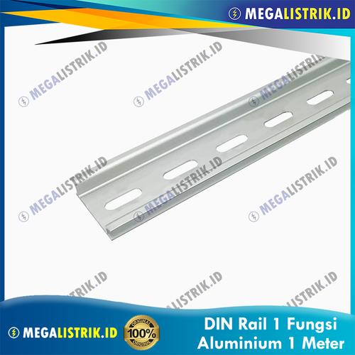 Jual Rel MCB ( 1 Meter ) / DIN Rail Aluminium ( 1M ) / Rel Omega 1 ...