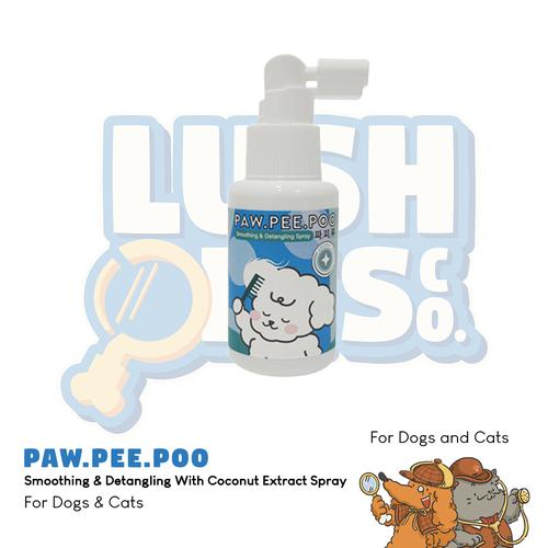 Jual Paw.Pee.Poo Smoothing & Detangling With Coconut Extract Spray For ...