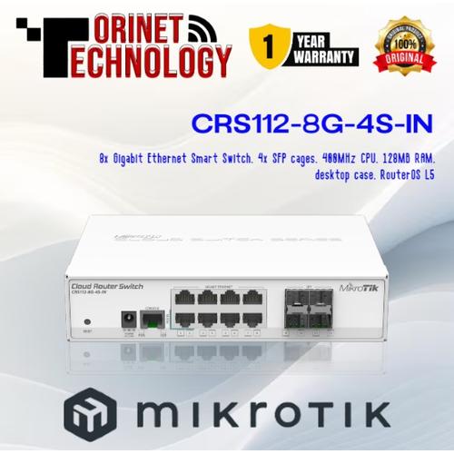 Jual Mikrotik CRS112-8G-4S-IN Cloud Router Switch - Jakarta Pusat ...
