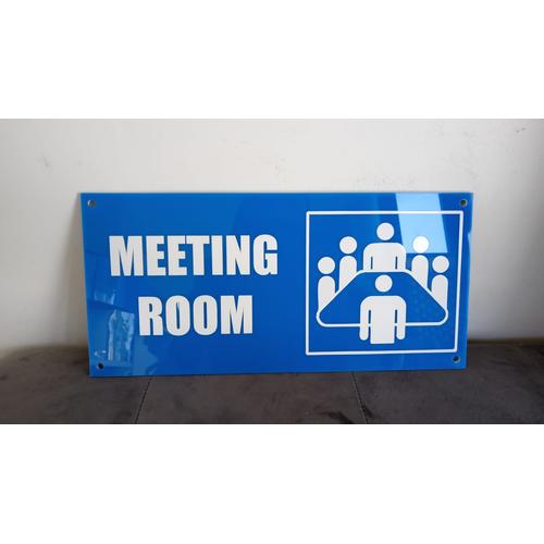 Jual Sign Label Akrilik Ruang Rapat Meeting Room Acrylic Signage - Kota ...