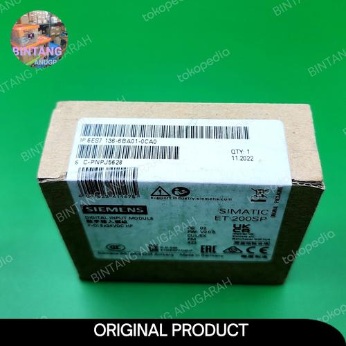 Jual Siemens 6ES7136-6BA01-0CA0 simatic ET 200SP DIGITAL INPUT MODULE - Jakarta Barat - BINTANG ...
