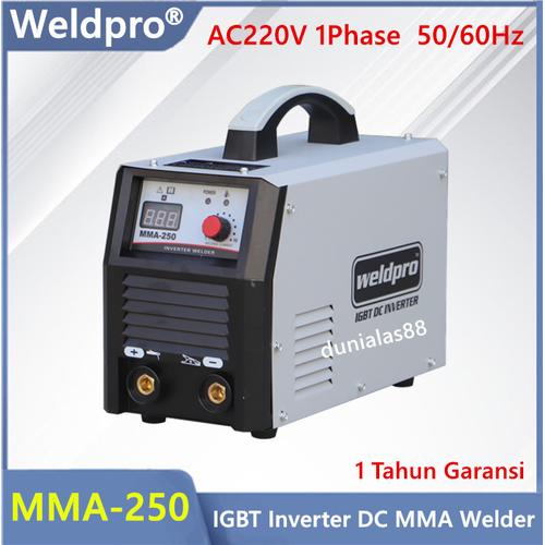 Jual Mesin Las Weldpro MMA 250A Inverter Trafo Las Listrik MMA-250 MMA250 - Jakarta Barat ...