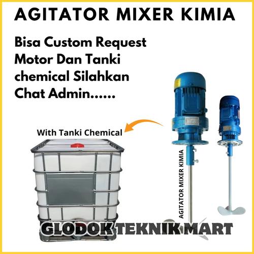 Jual agitator mixer kimia 1,1kw 1,5hp 4pole 3phase 100rpm Tanki 1000 ...