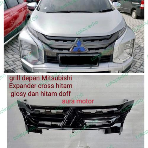 Jual GRILLE DEPAN MITSUBISHI EXPANDER CROSS ORIGINAL - HITAM METALIK ...