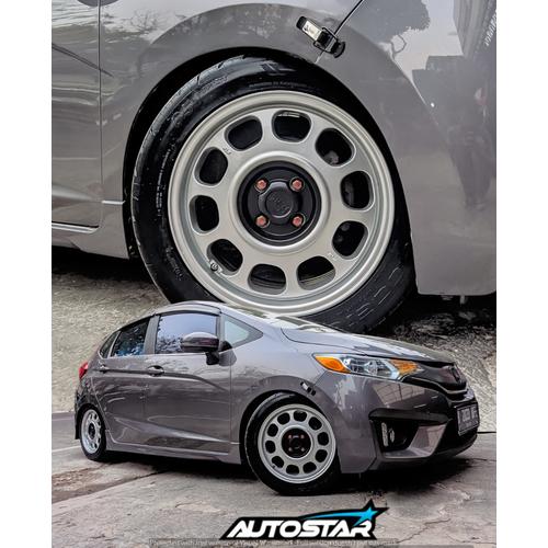 Jual MODIFIKASI MOBIL JAZZ RS USED HSR KLG R16 PCD 4X100 SILVER LEBAR 7 ...