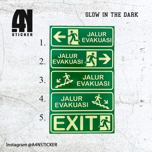 Jual Rambu Jalur Evakuasi dan Exit Glow In The Dark - Jakarta Barat - Perabot Kita! | Tokopedia
