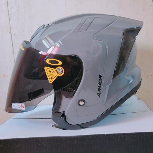 Jual HELM JS ARMOR yakuza HALF FACE SOLID POLOS SNI PREMIUM HELM motor ...