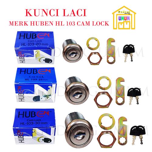 Jual Kunci Laci Huben HL-103 Kait 20mm 25mm 30mm Cam Lock Besi Locker ...