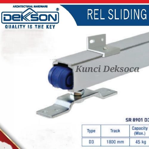 Jual Rel Sliding D3 Dekson / Rel Pintu geser 1,8M Rail Pintu Almunium ...