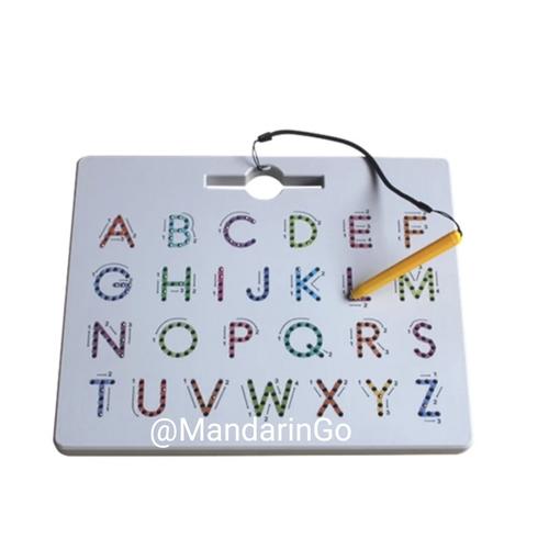 Jual Tracing huruf ABCD (1sisi) - mainan meniru huruf buat preschool PG ...