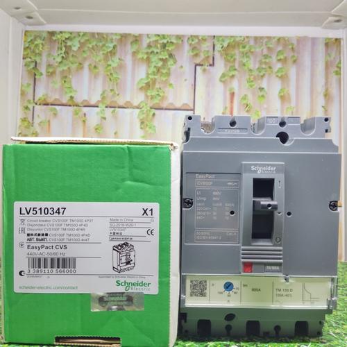 Jual MCCB Breaker Schneider CVS100F 3P 100A LV510337 36ka 3Phase 3Pole ...