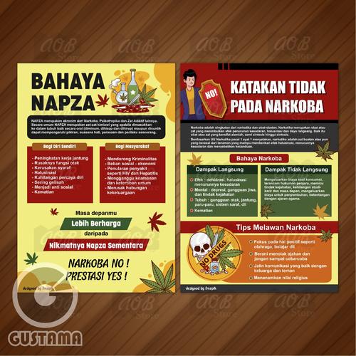 Jual Poster Bahaya Narkoba, Bahaya Napza, Edukasi Laminasi A3+ - Bahaya ...