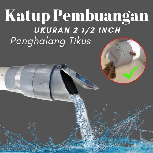 Jual Katup Otomatis Saluran Pembuangan Got Sambungan Ukuran 2,5 2 1/2 ...