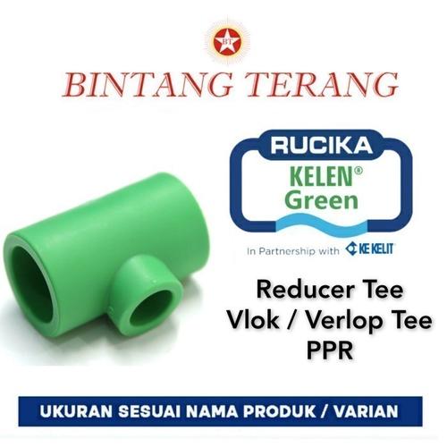 Jual Reducer Tee PPR 11/2 x 1 / Verlop Tee PPR 50 x 32 mm / Vlok Tee ...