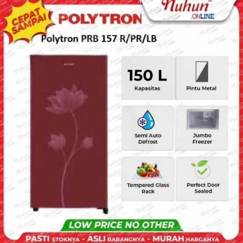 Jual [CIANJUR] Kulkas 1 Pintu Polytron PRB-157 / 157 PRB Original ...