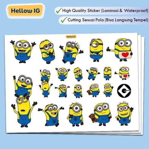Promo STICKER PACK MINION | STIKER MINION MINIONS DESPICABLE ME BOTOL ...