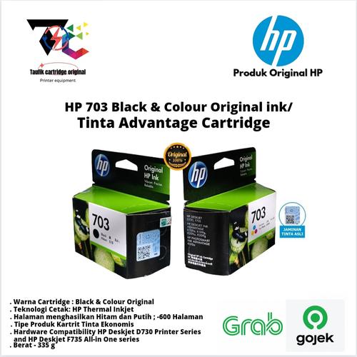 Jual Tinta Cartridge HP 703 Black & Colors Original Ink Advantage ...