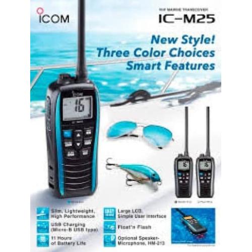 Jual HT Icom IC-M25 VHF RadioMarine Tranceiver waterproof IPX7 radio ...