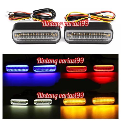 Jual Lampu Sein Led Running 2in1 Sein Led Tempel Plus Breket Sen Tempel ...