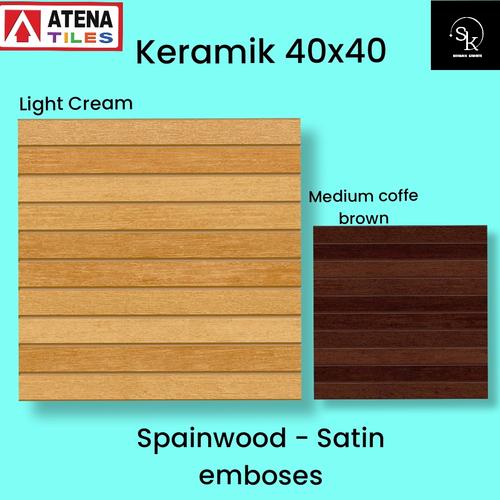 Jual Keramik lantai 40x40 Athena Spainwood - Satin Emboses - Beige ...