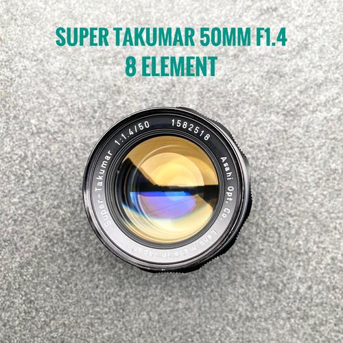 Jual Super Takumar 50mm f1.4 8 Element mount m42 Spesial Flare - Kota ...
