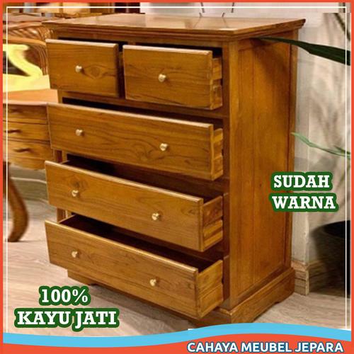Jual Drawer Nakas Laci Minimalis Kayu Jati Mebel Jepara, Bufet Laci ...