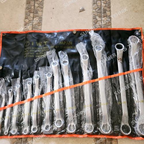 Jual KUNCI DOUBLE RING 12 PCS DOUBLE OFFSET RING SPANNER 6-32 IWT ...