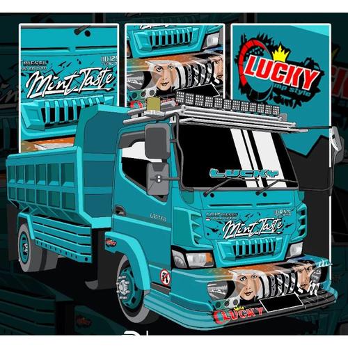 Jual Stiker Bus&Truck Mania Truck Oleng Lucky Laser Sticker - Jakarta ...