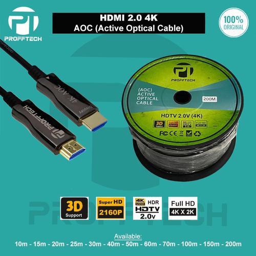 Jual Kabel HDTV Fiber Optic Aktive. 200 M.Versi 2.0- 4k Ultra HD ...