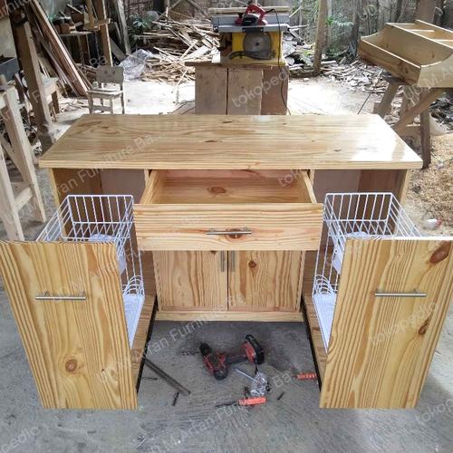 Jual kabinet dapur bawah 4 pintu bahan kayu jati belanda - Kota ...