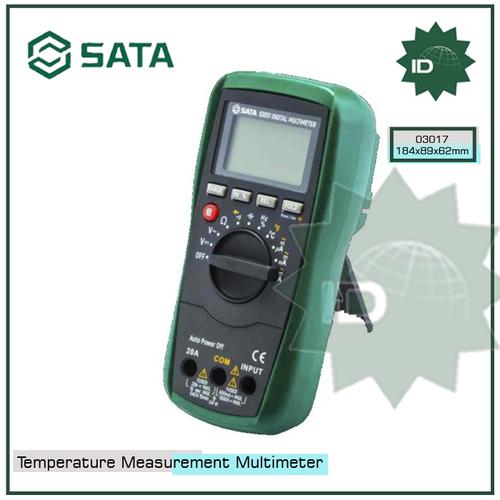Jual Multimeter 03017 With Temperature Measurement Multimeter Sata ...