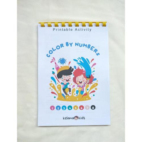 Jual Paling Baru - Worksheet Color by Numbers - 25 Lembar Mewarnai ...