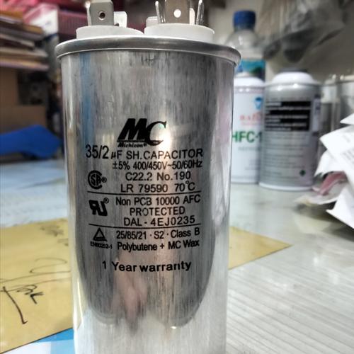 Jual CAPASITOR / KAPASITOR AC 3 Kaki 35/2 uf/Mikro Merk MC Original ...