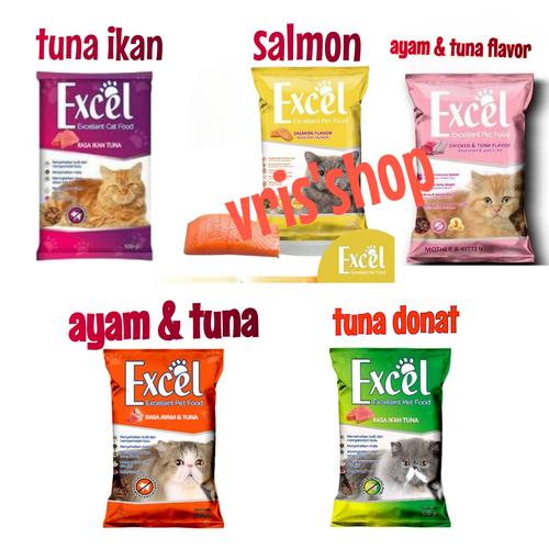 Jual Excel 500 gram makanan kucing dengan berbagai varian - pink ...