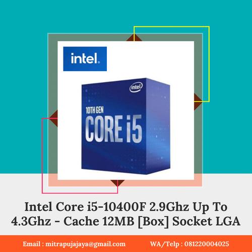 Jual Intel Core i5-10400F - Cache 12MB [Box] Socket LGA 1200 - Kota ...